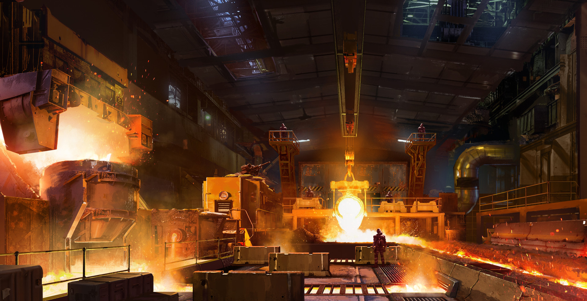 ArtStation - Steel workshop