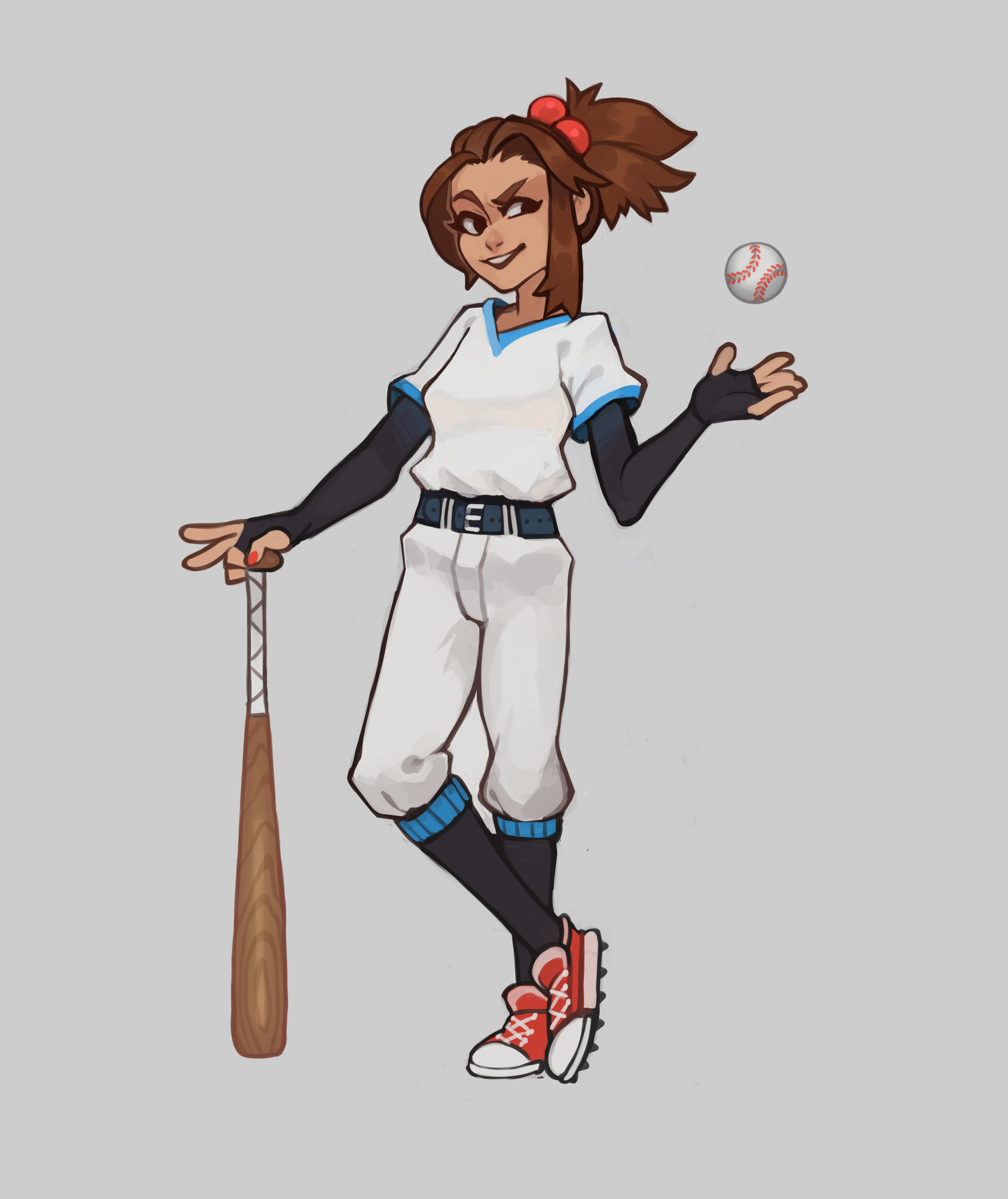 ArtStation - Softball girl