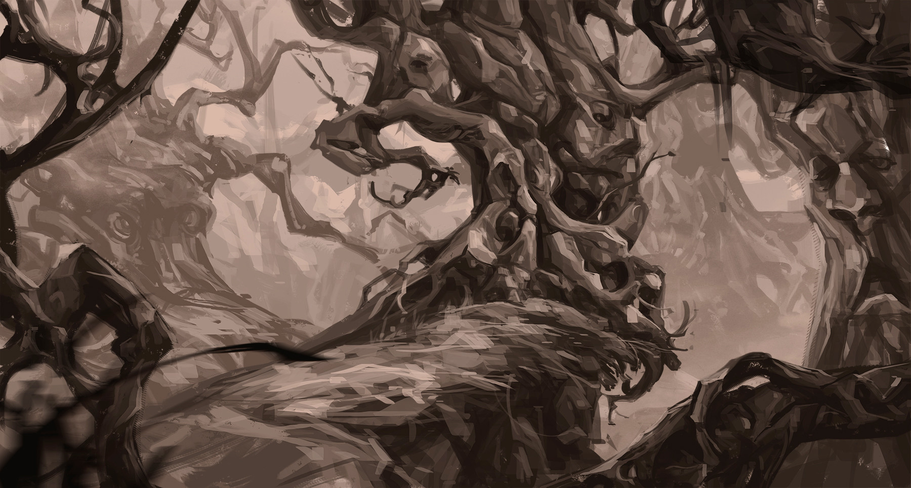 ArtStation - Cursed forest