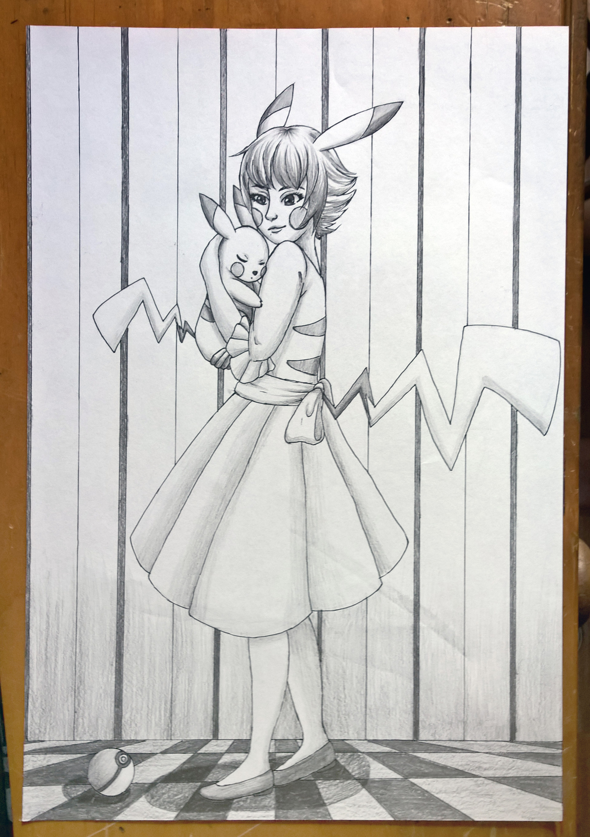 how to draw girl pikachu