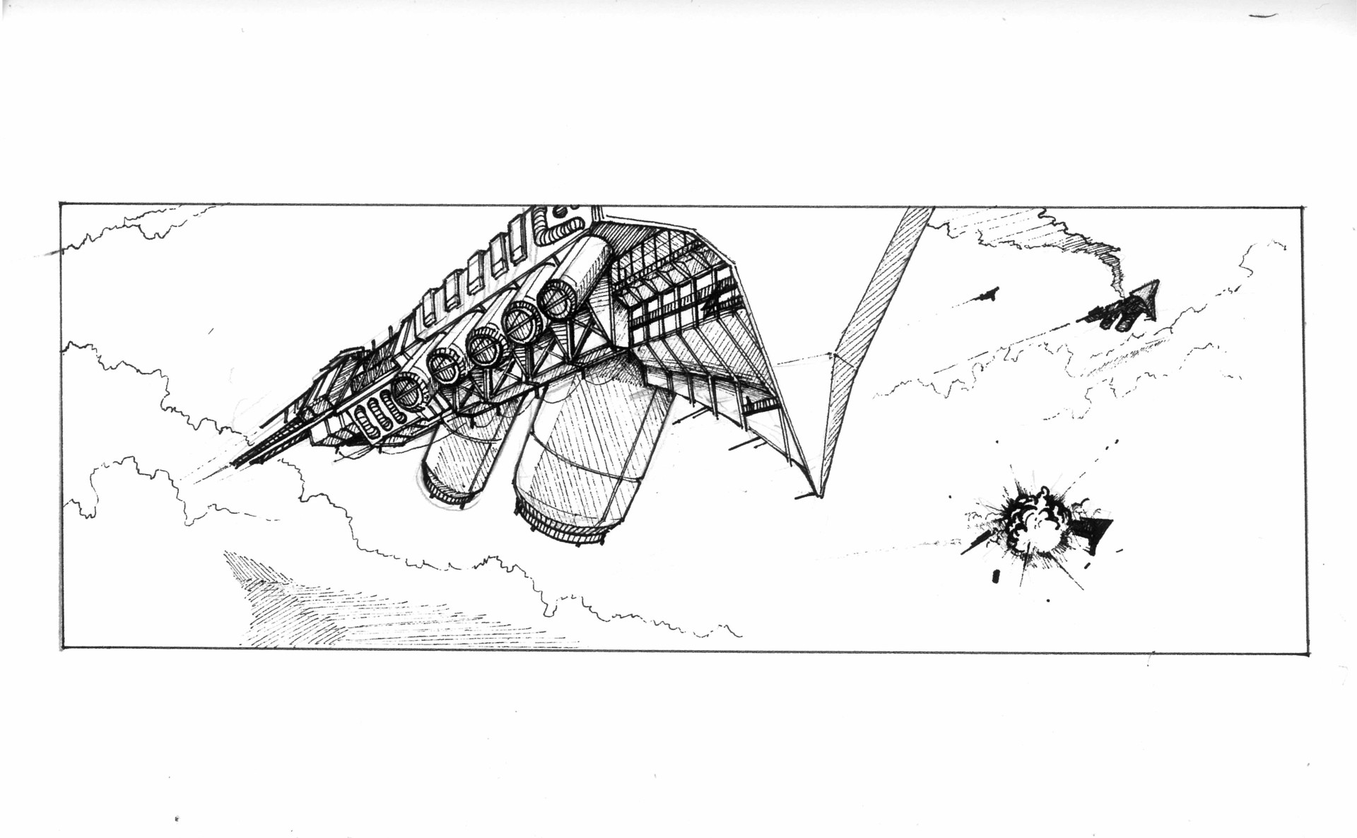 ArtStation - "AER" First page comic drafts