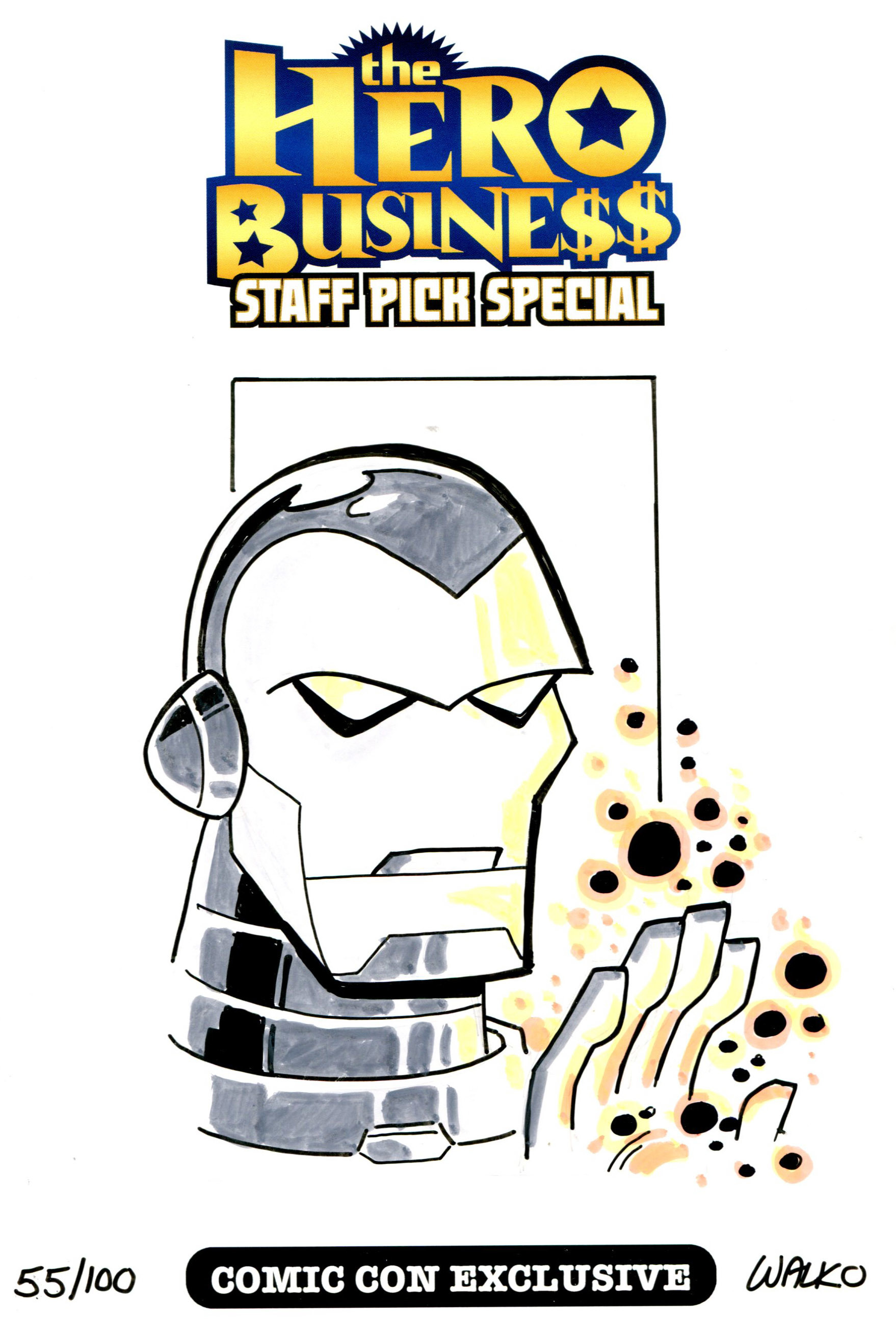 Bill Walko - Hero Head Sketch Covers 2017