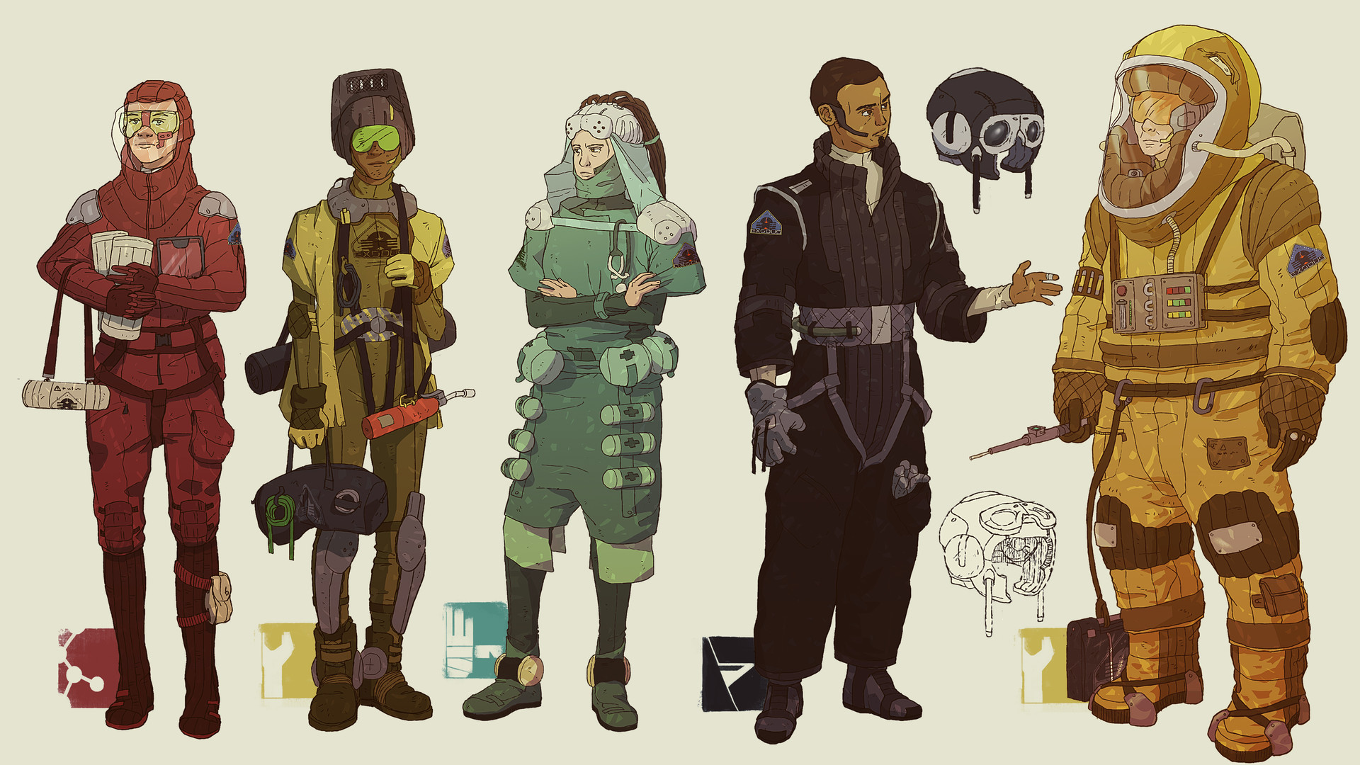 ArtStation - Space Crew Members