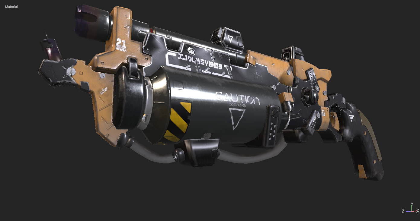 ArtStation - Flamethrower - TexturePractice