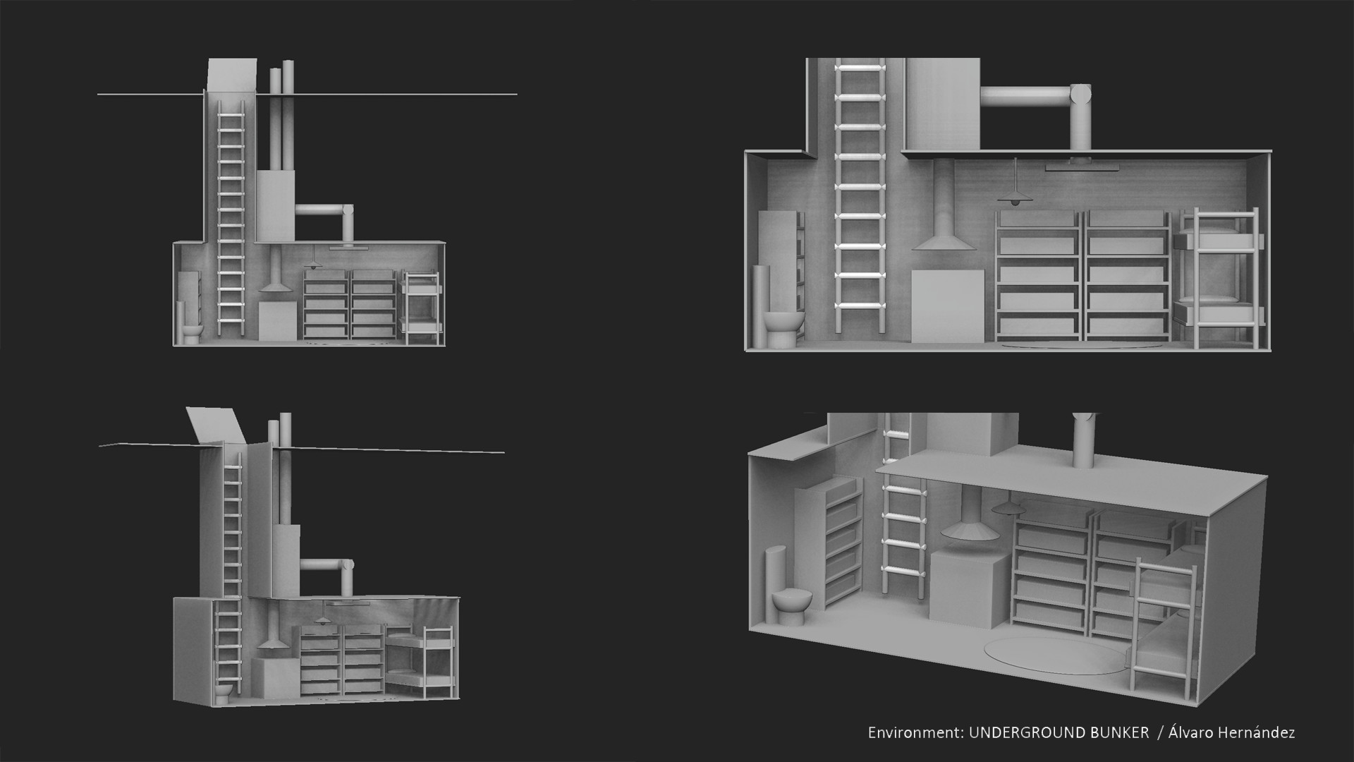 ArtStation - UNDERGROUND BUNKER (Environment)