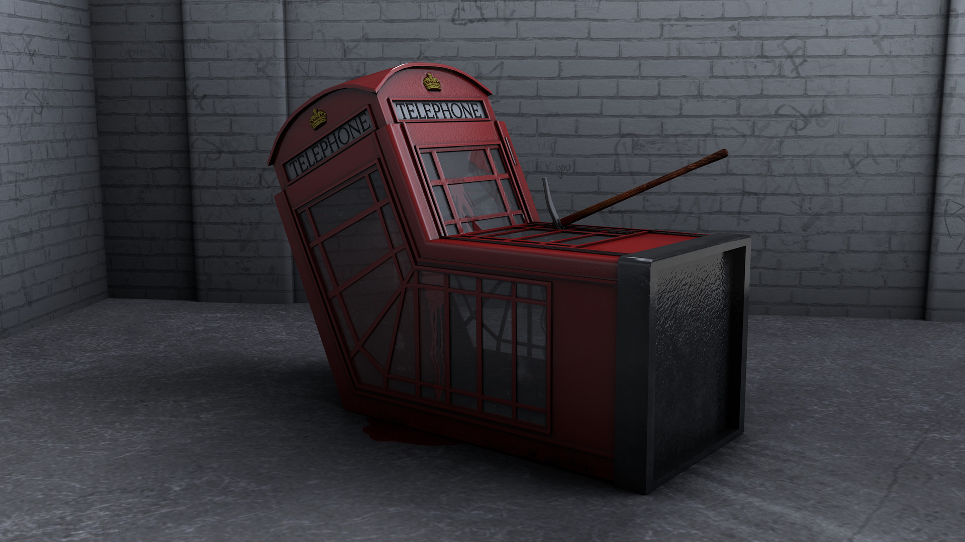 Paul - Banksy's London Phone Box
