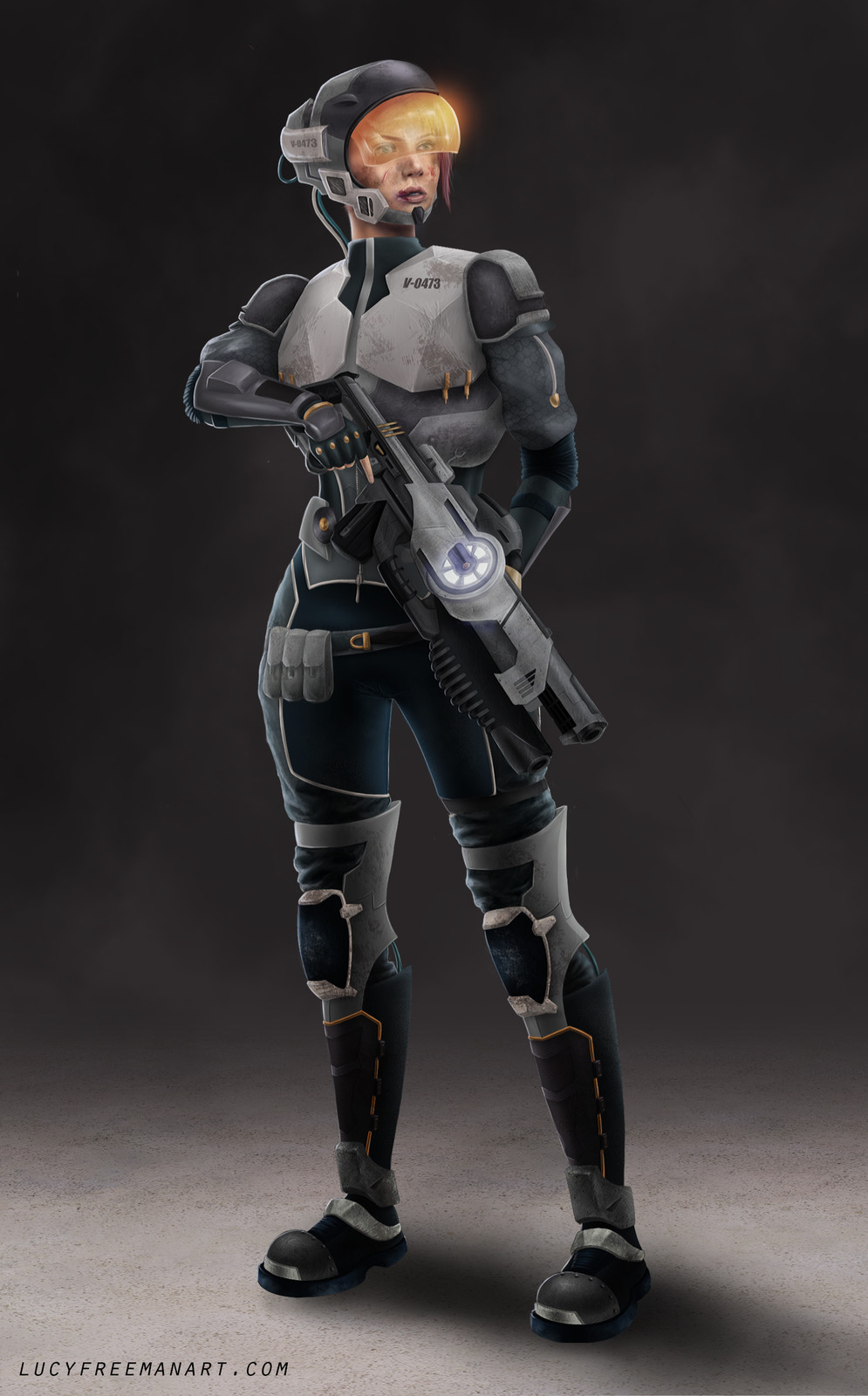 Lucy Freeman - Sci-fi Female Soldier - Vetana