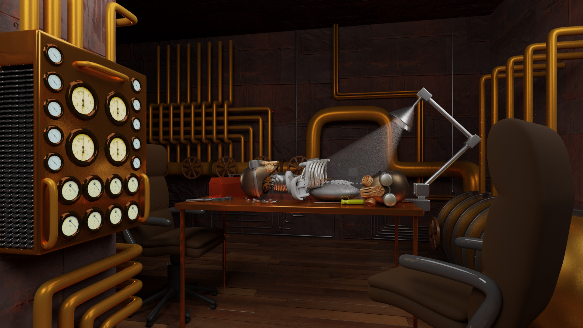 ArtStation - Steampunk Room