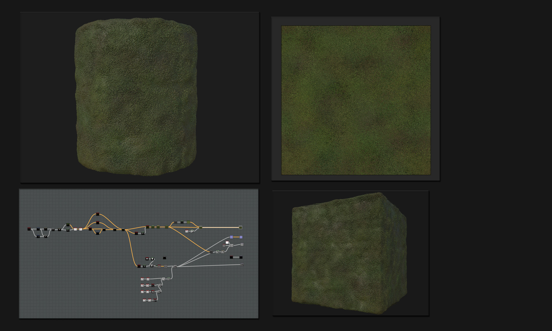 ArtStation - Substance Designer Moss Texture