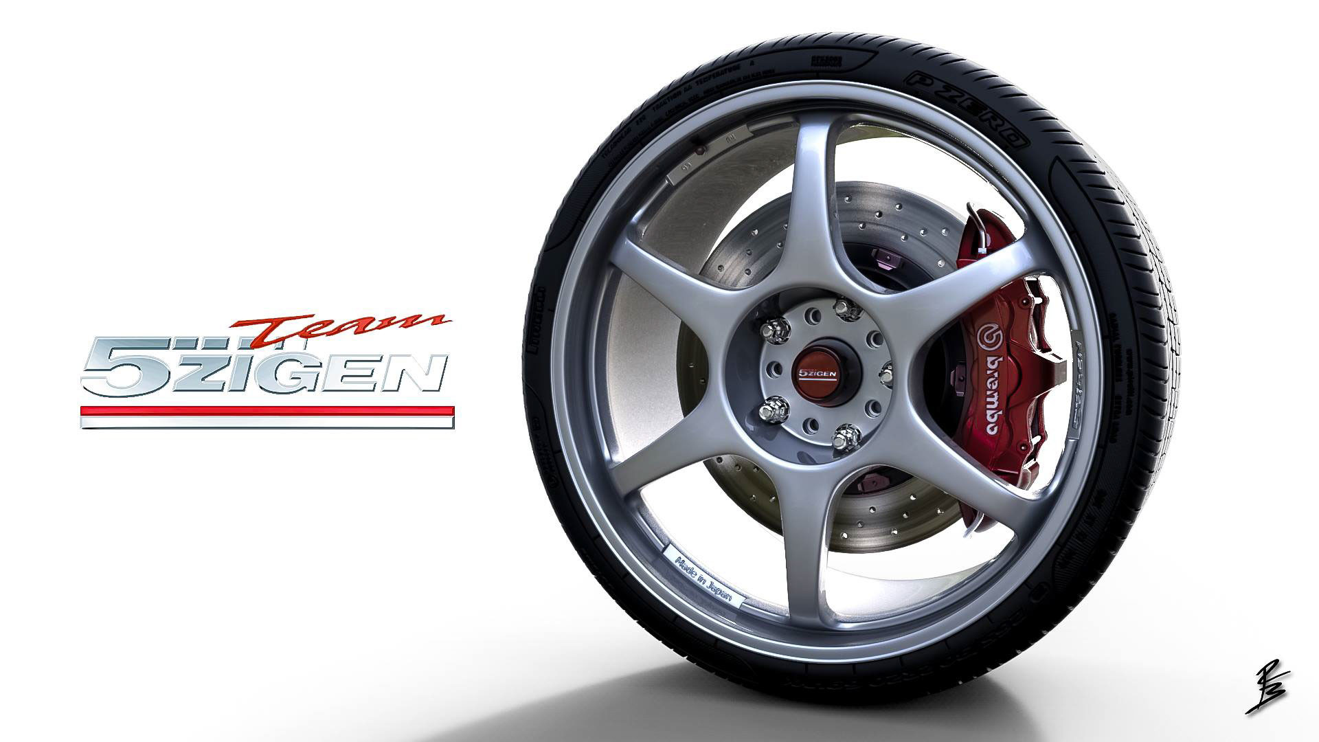 ArtStation - 5Zigen Pro Racer GN | Brembo GT | Pirelli PZero