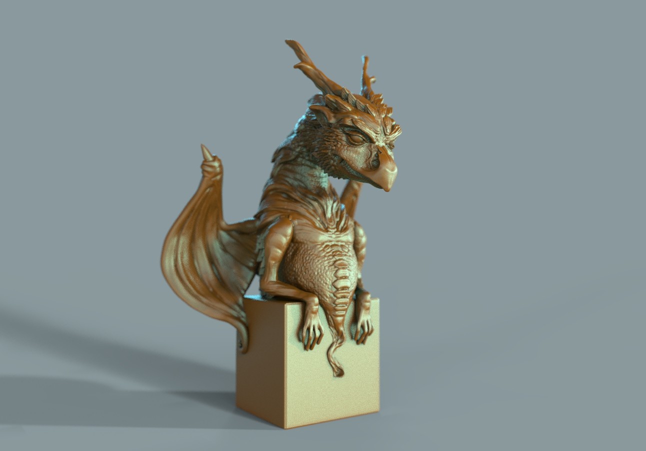 ArtStation - dragon model for print