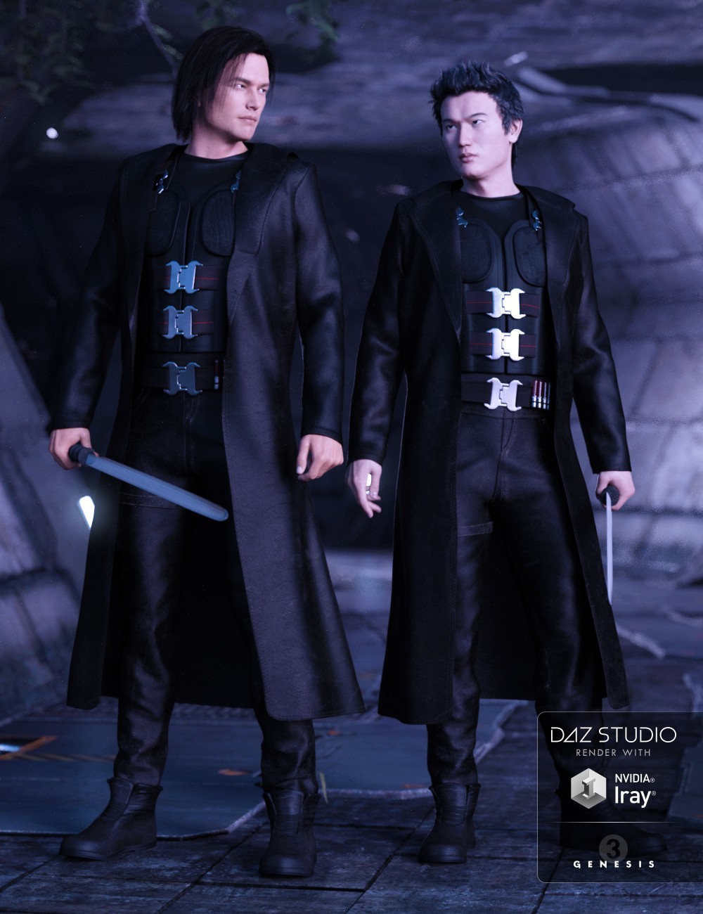 ArtStation - Vampire Executioner Outfit for Genesis 3 Male