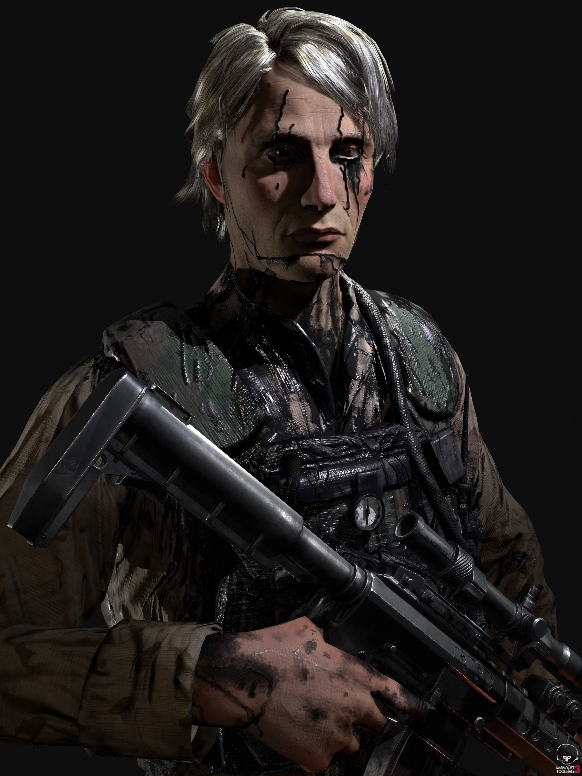 Netti ‏ - Death Stranding mads mikkelsen - fanart