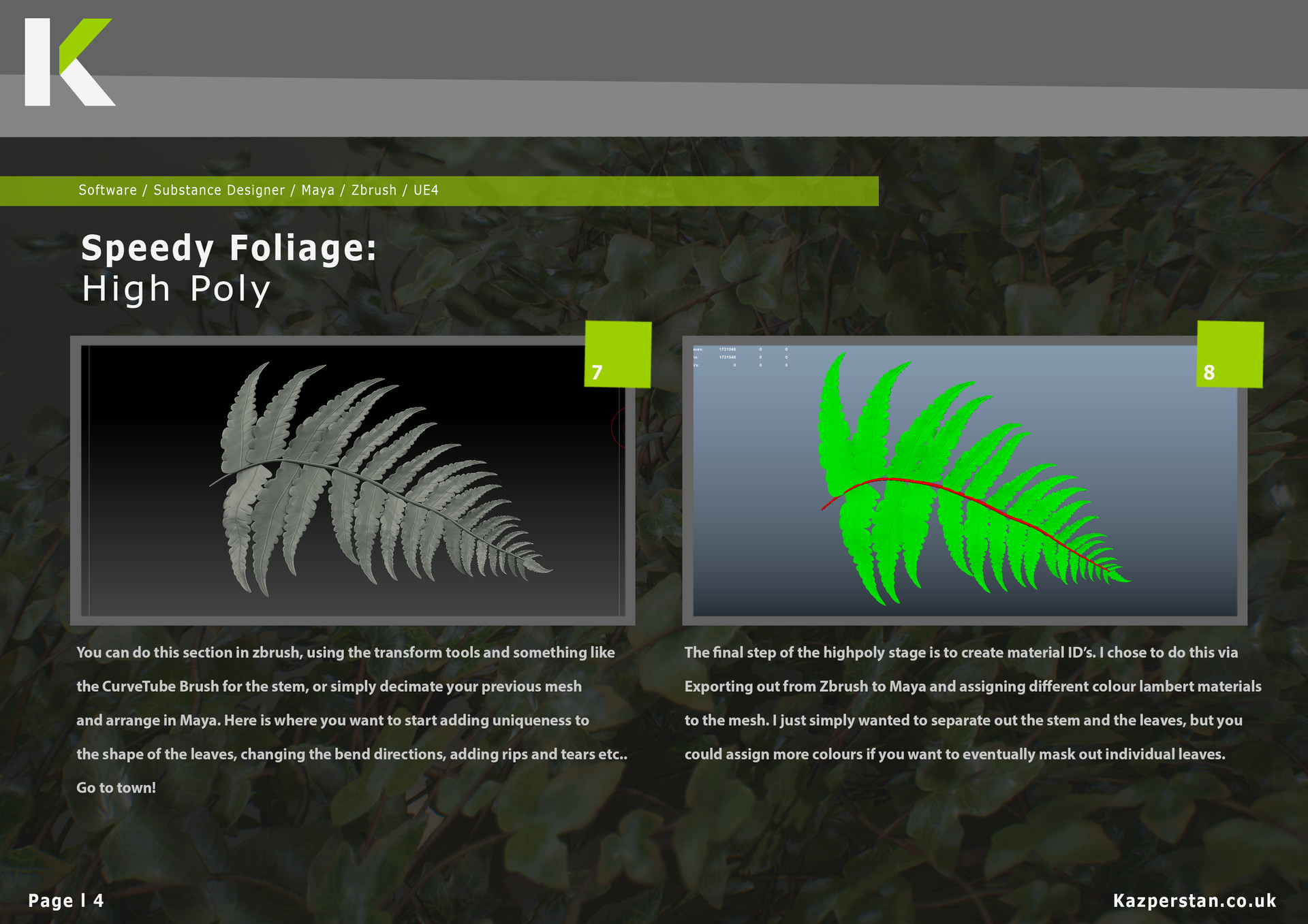 Karen Stanley - Foliage Tutorial