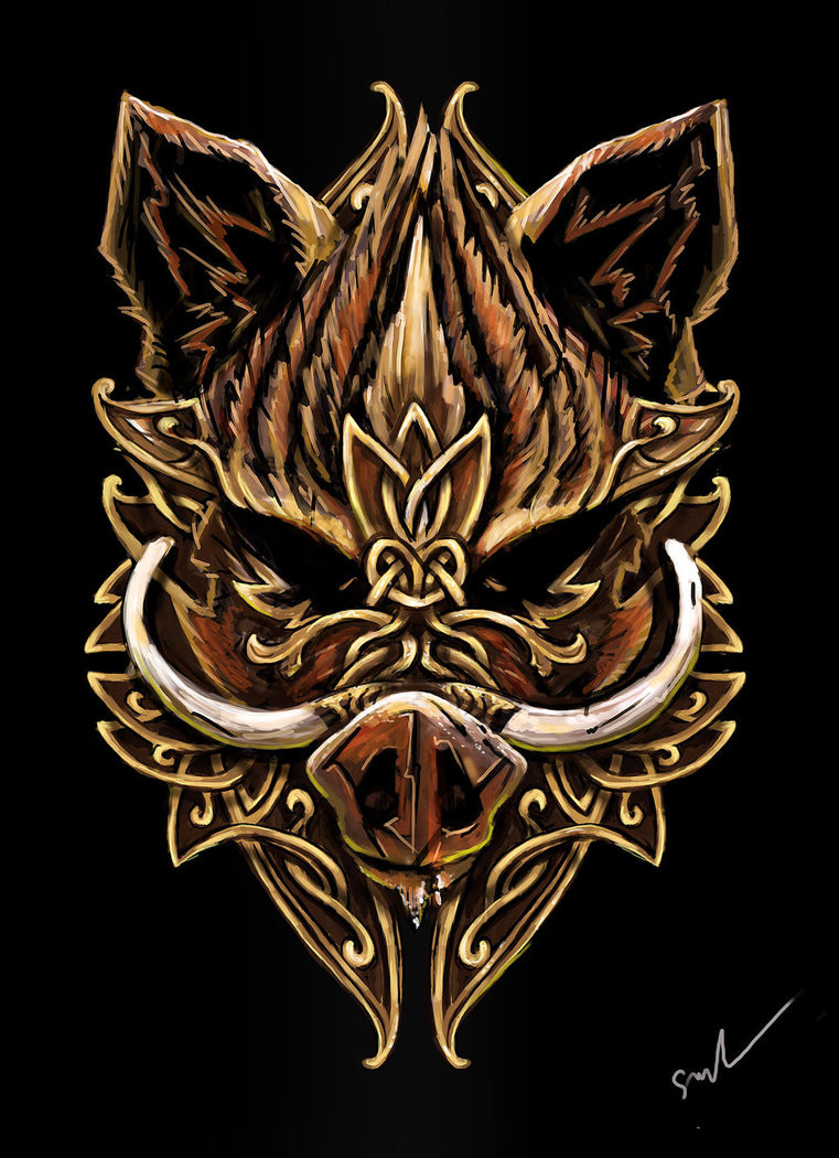 ArtStation - celtic boar