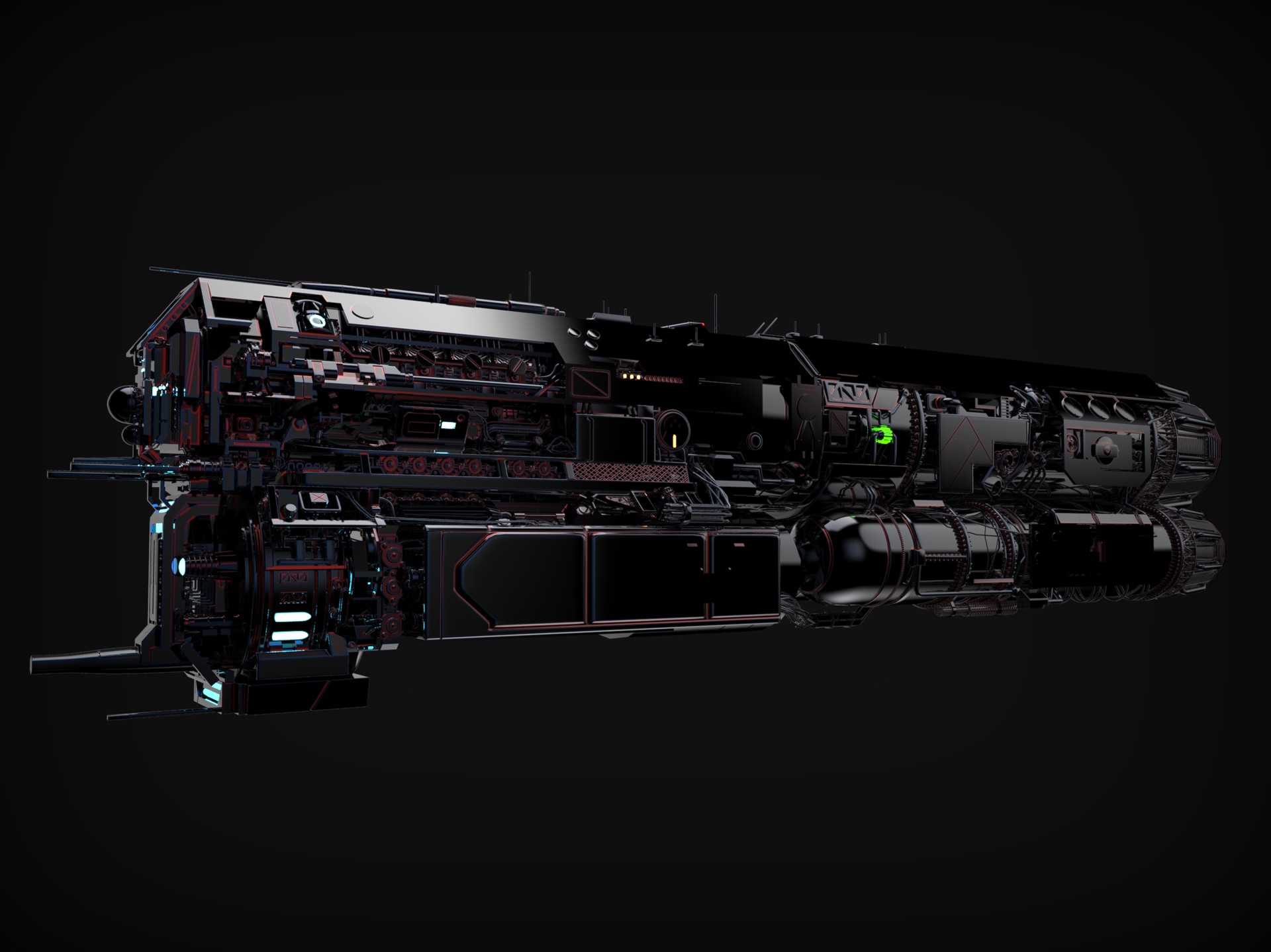 ArtStation - sci fi jet engine