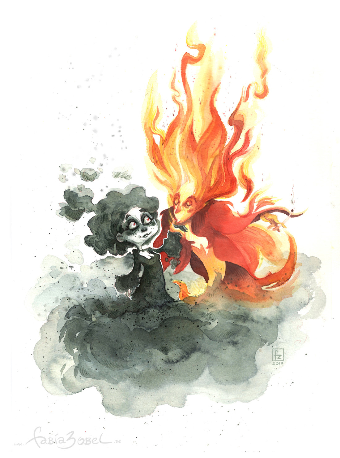 how to draw fire ashes