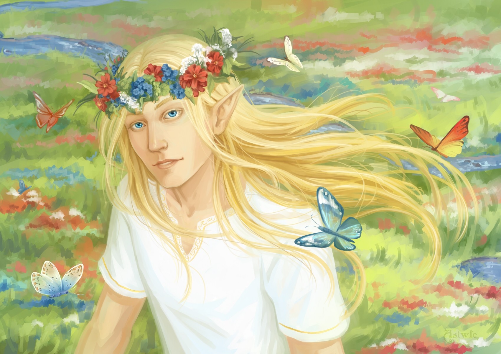 ArtStation - Spring elf