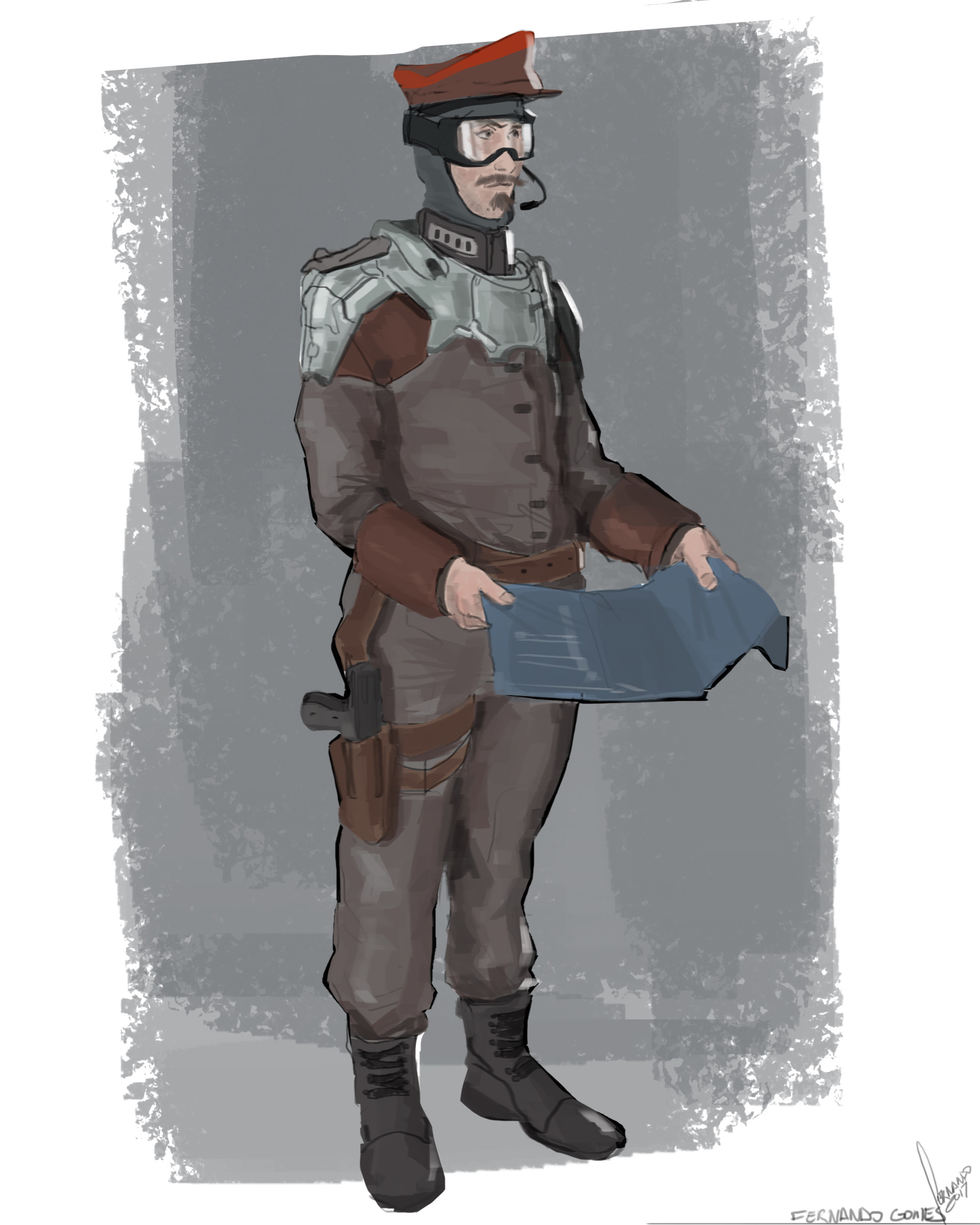 ArtStation - Commander Character Design