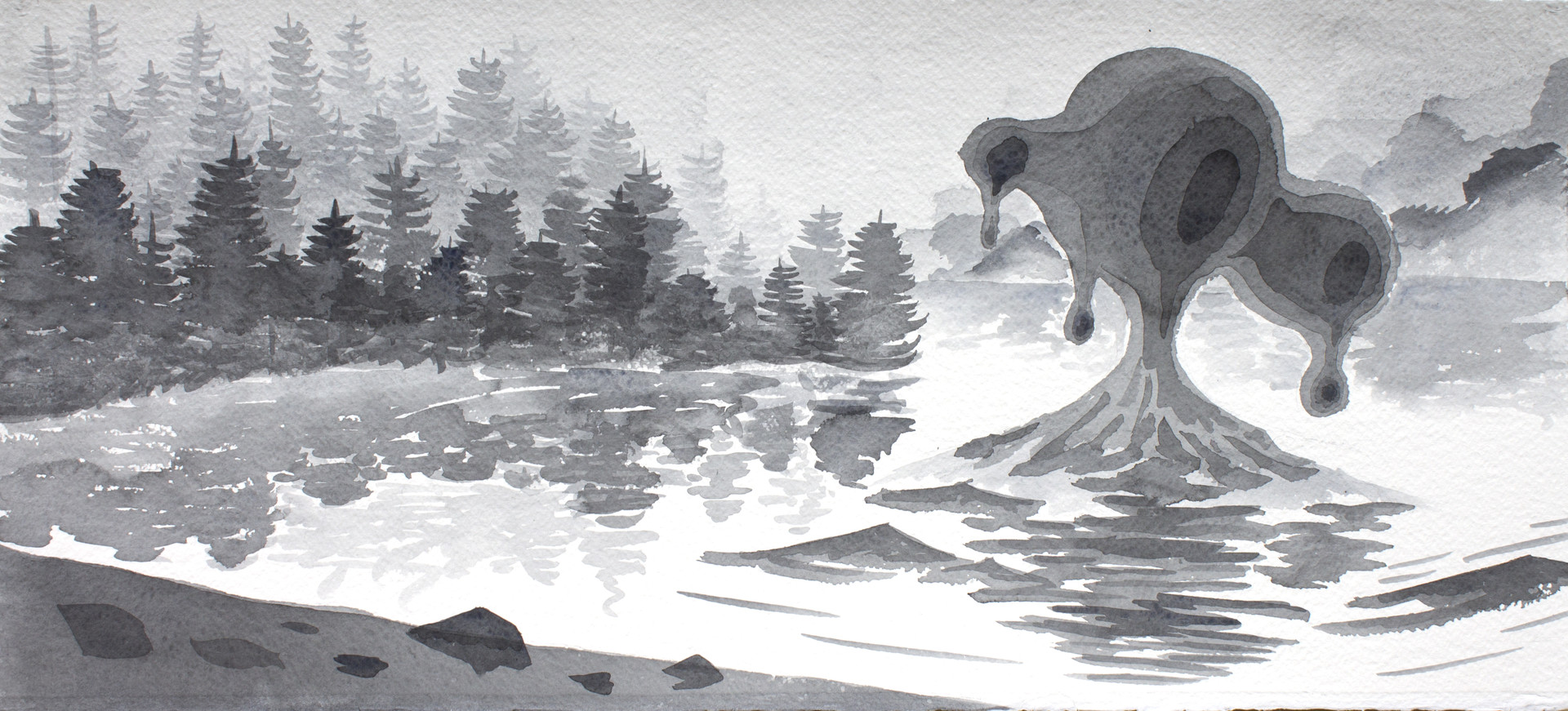 ArtStation - Land sketch