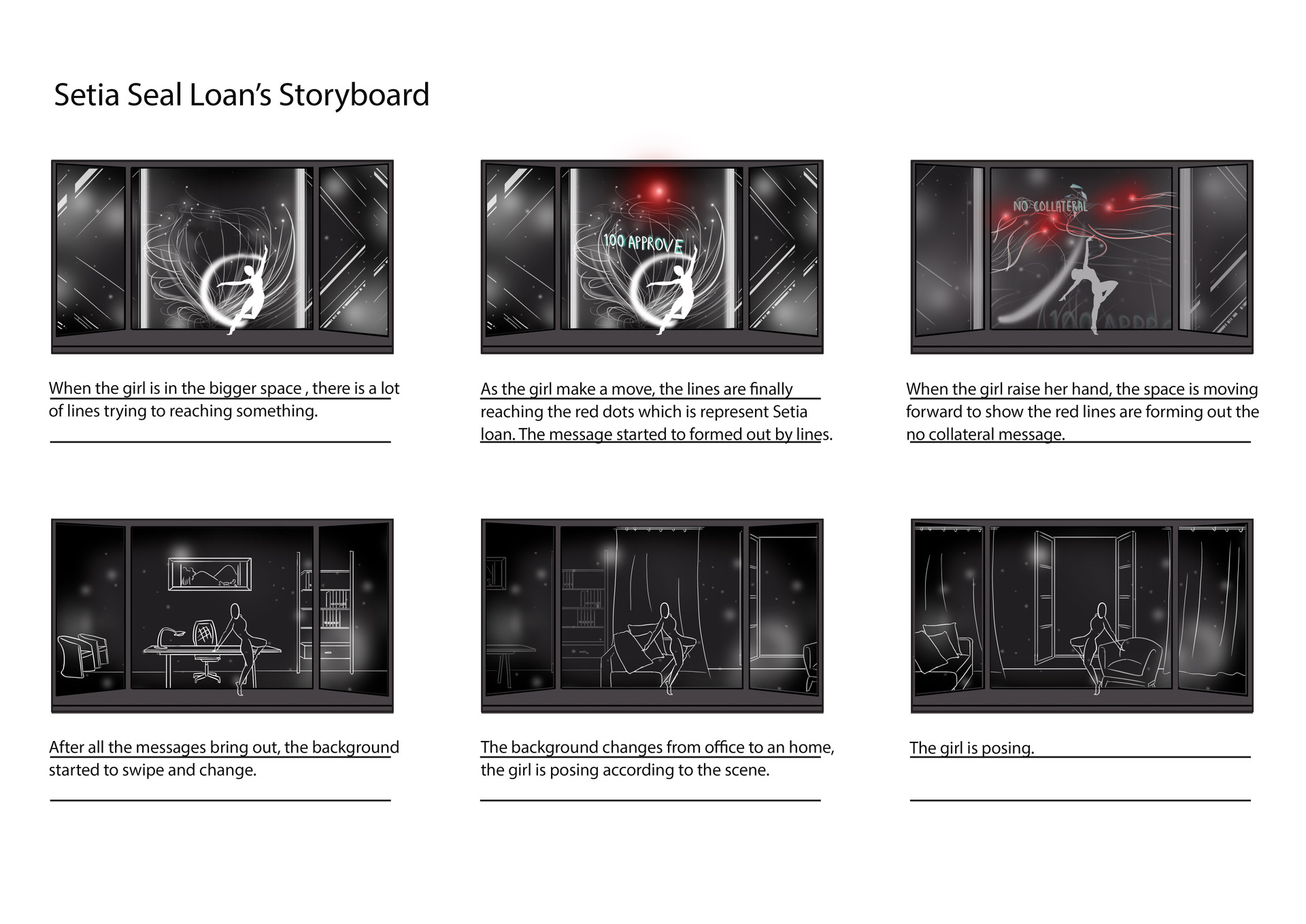 Mei Kuan C - Shadow dance storyboard