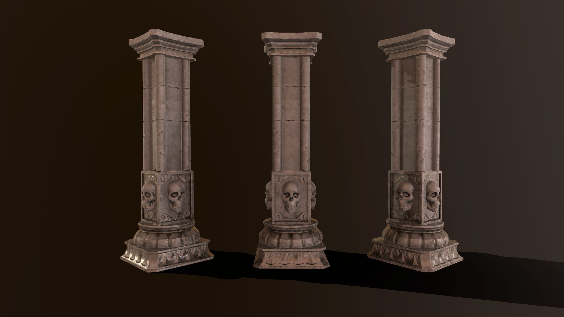 ArtStation - Stone Pillar Material Study