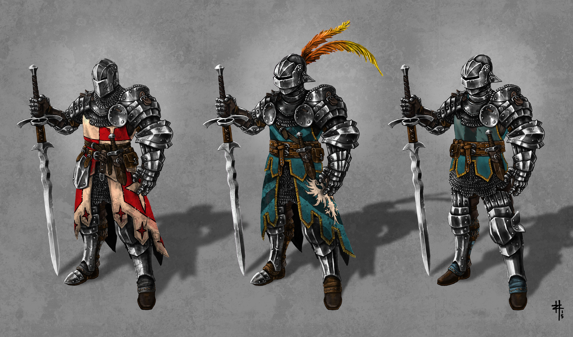 ArtStation - Knight and Mercenary Concepts