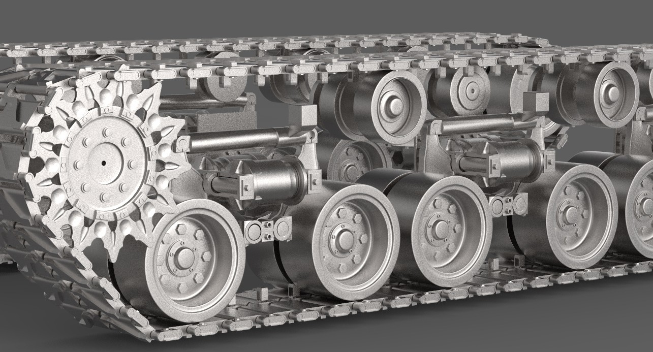 ArtStation - M4 Sherman Tracks (HVSS)