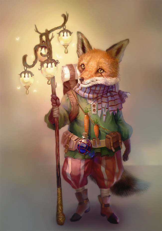 ArtStation - Fox traveler