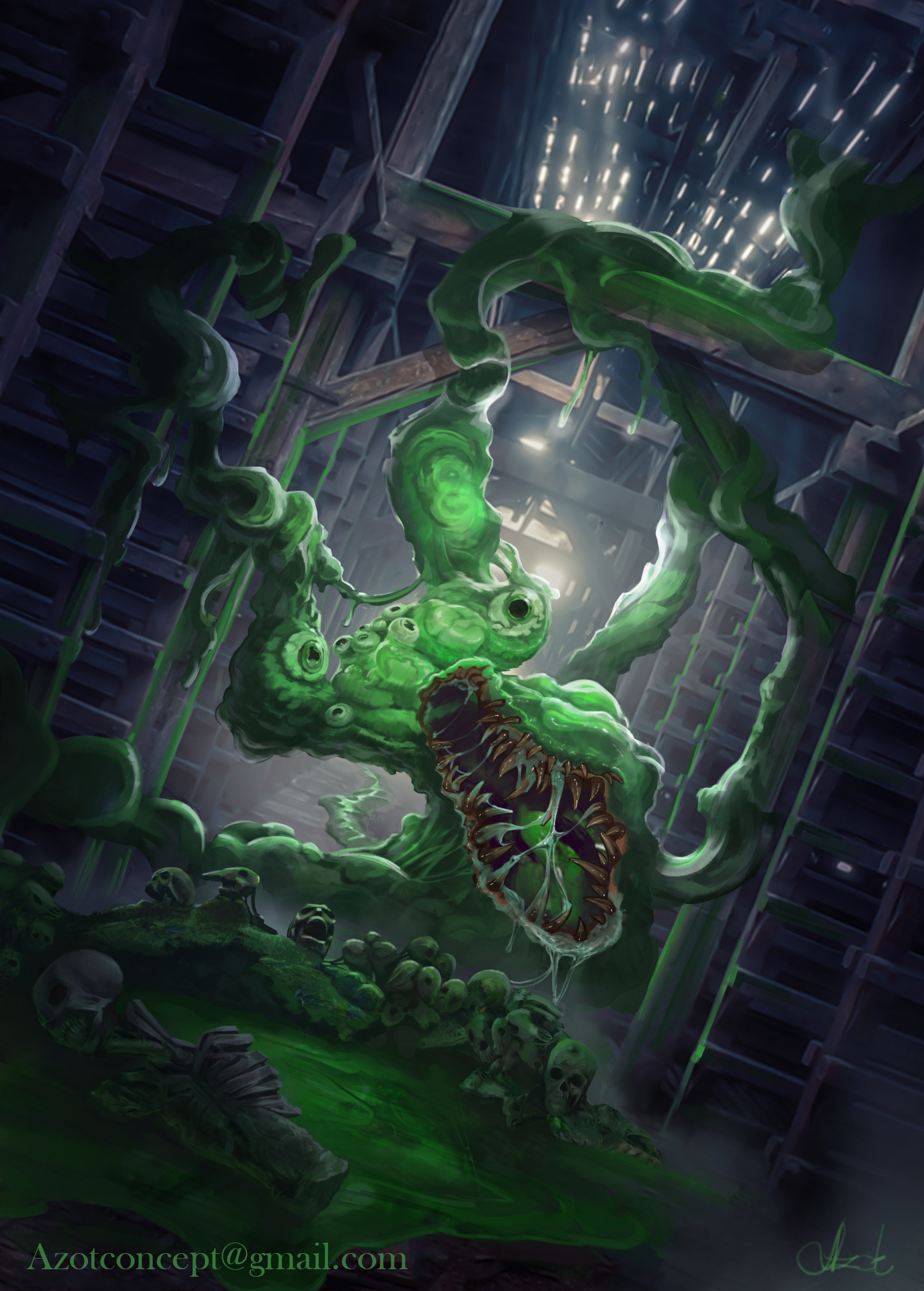 ArtStation - Ooze, Game Card