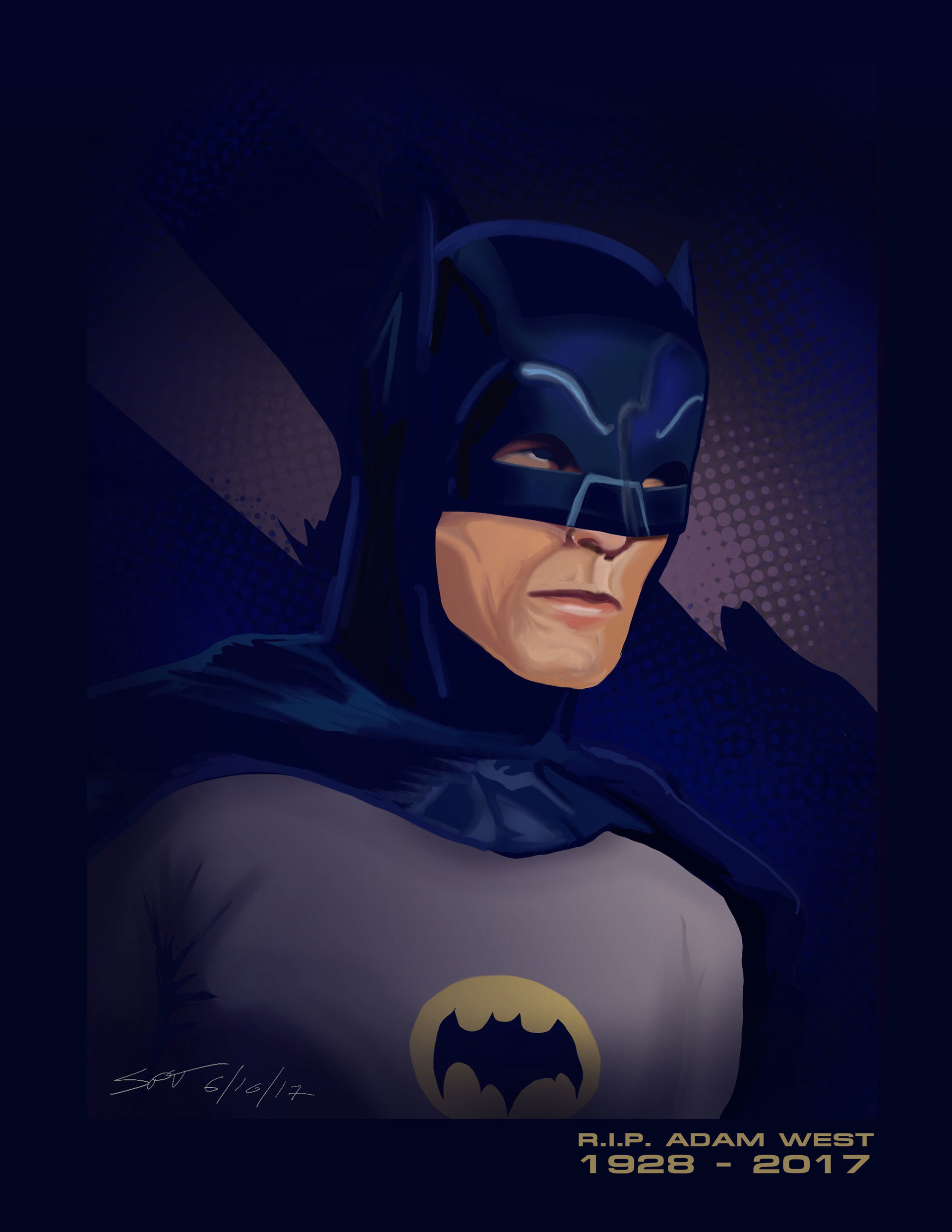 ArtStation - R.I.P. Adam West