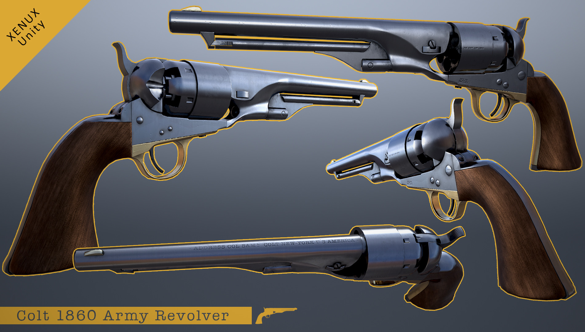 ArtStation - Colt 1860 Army