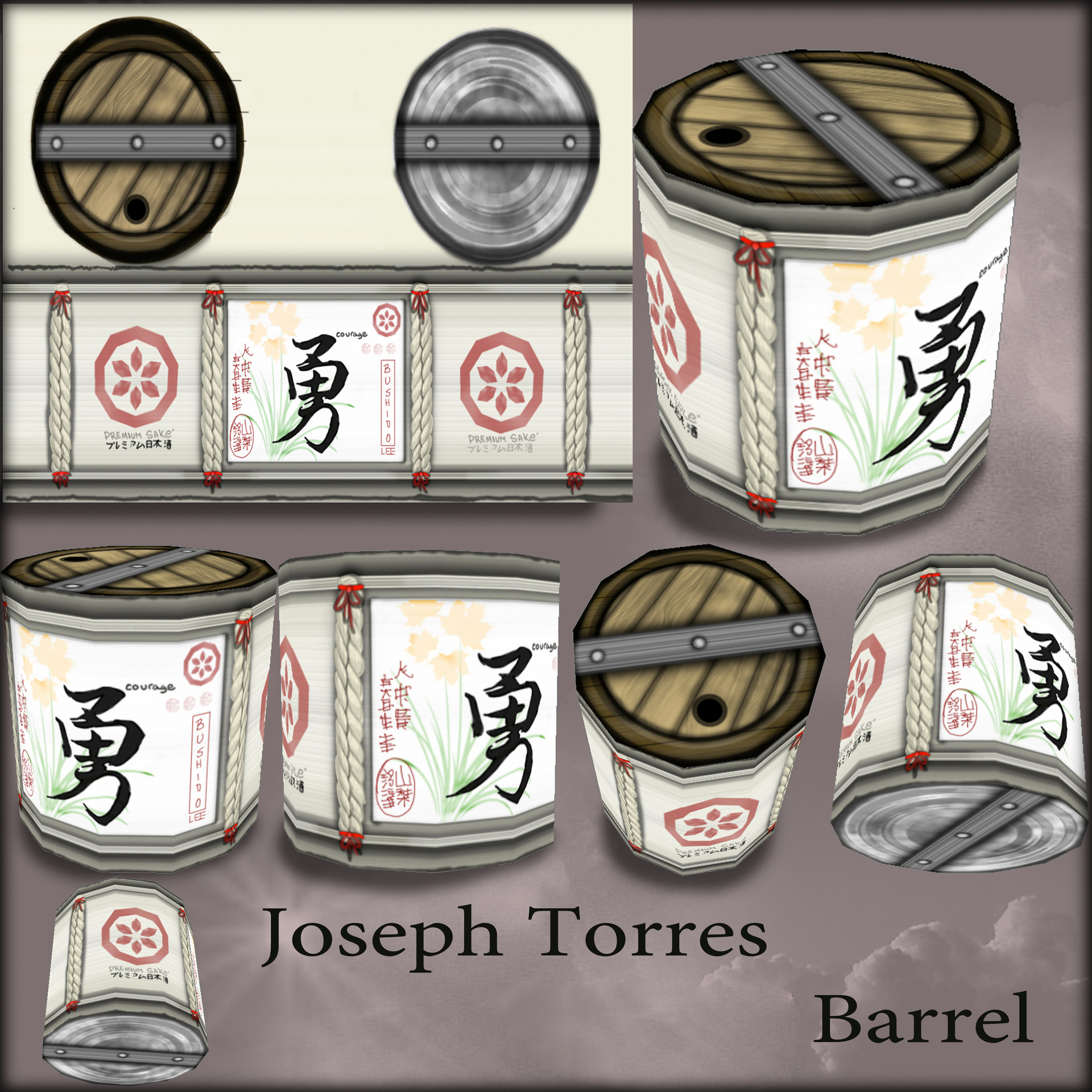 ArtStation - Sake' Barrel