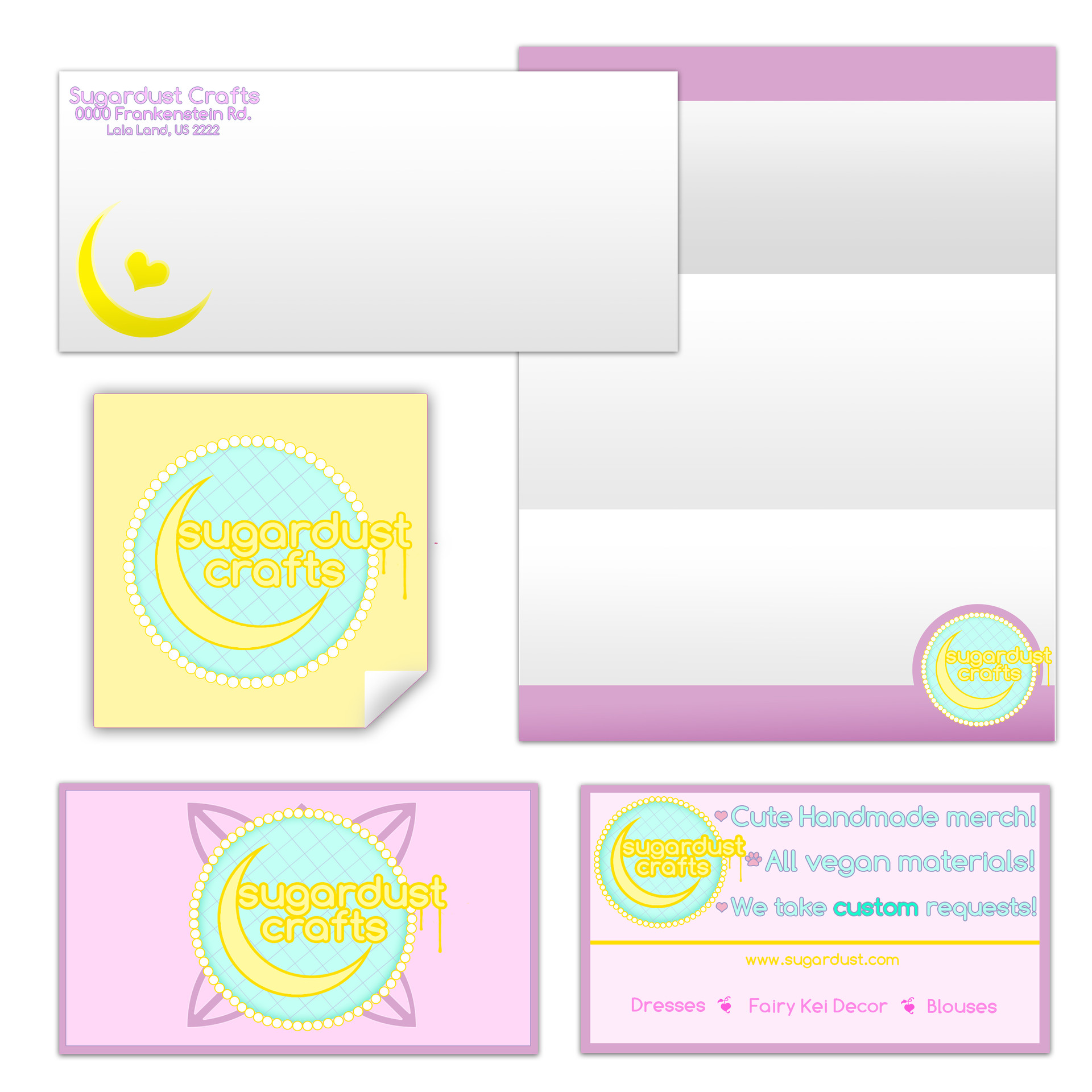 ArtStation - Sugar Dust Visual Identity Project(s)