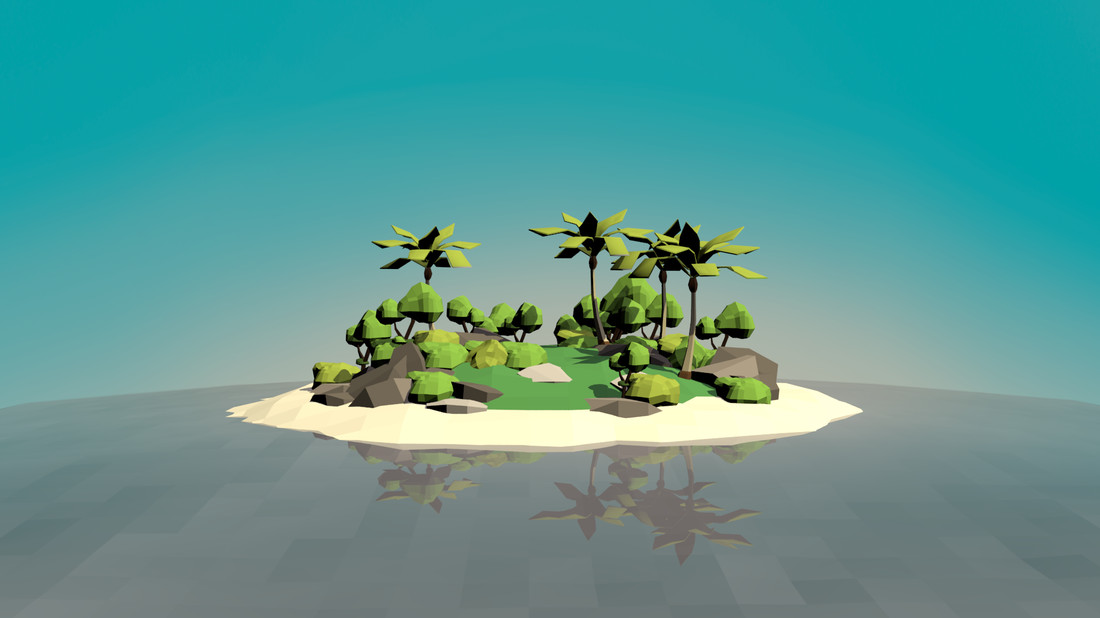 ArtStation - Low Poly Island