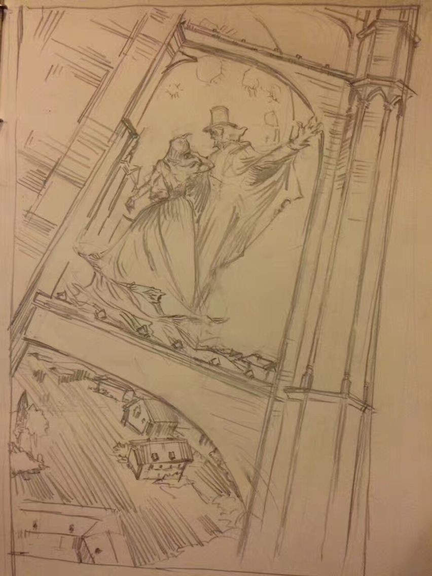 ArtStation - composition sketch practise