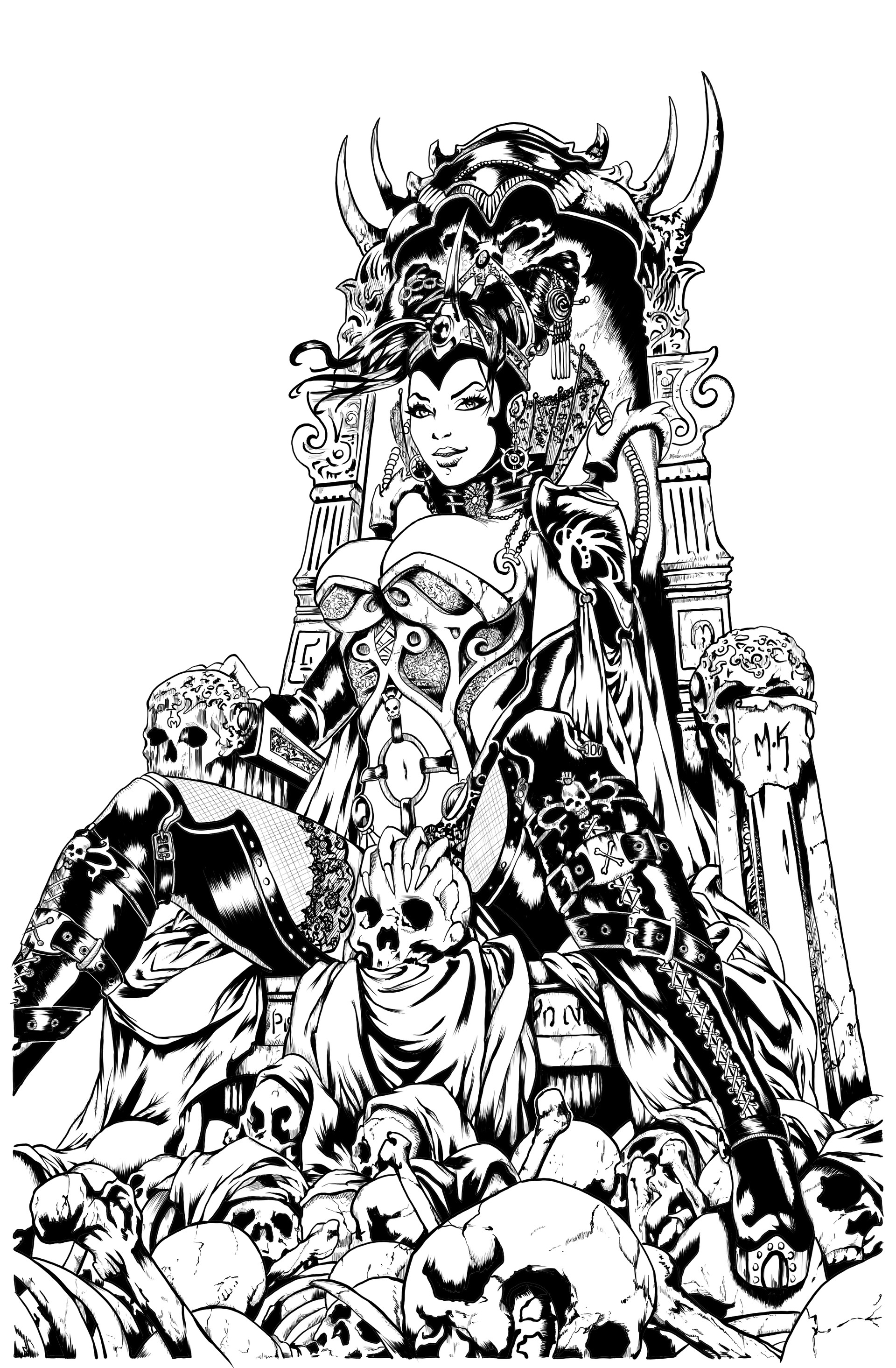 dark fairy tales coloring pages