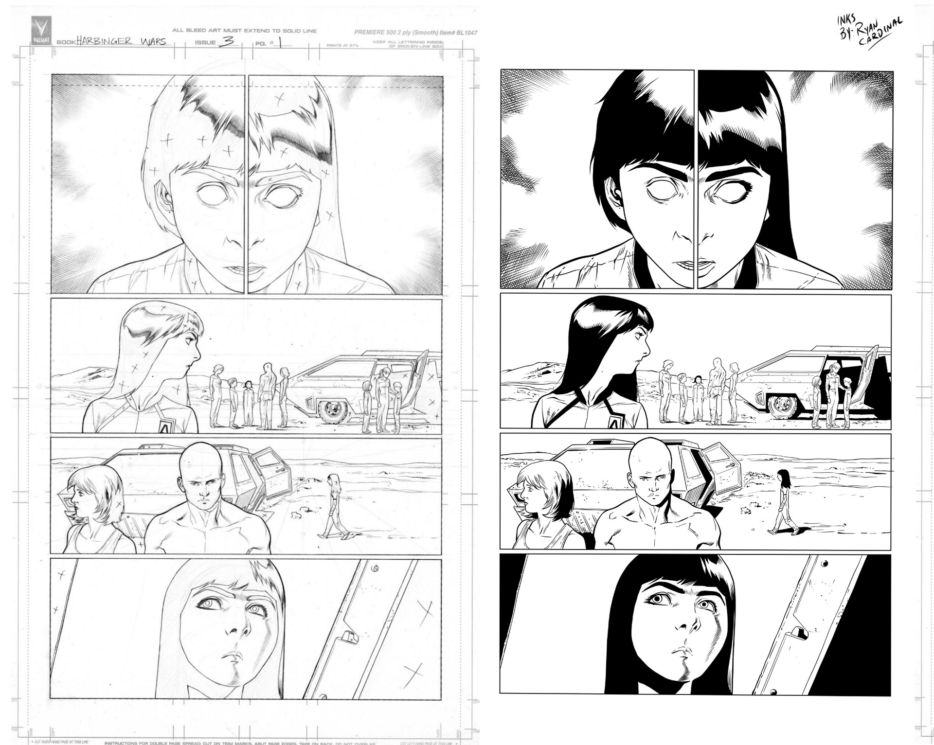 ArtStation - Comic book Inking samples