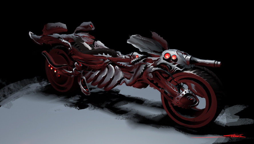 ArtStation - Cyber A.I. Bike