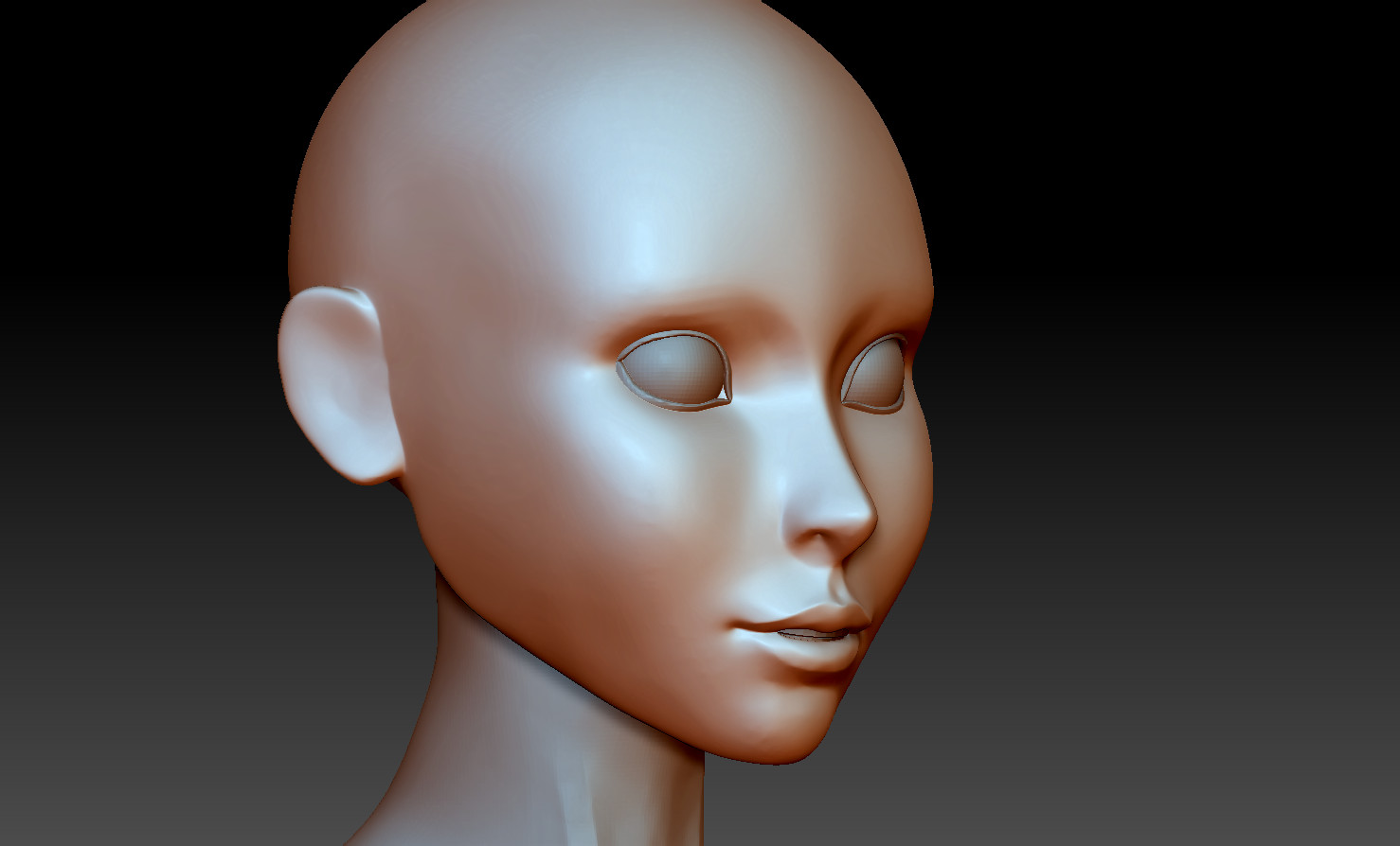 ArtStation - Base Mesh Head WIP