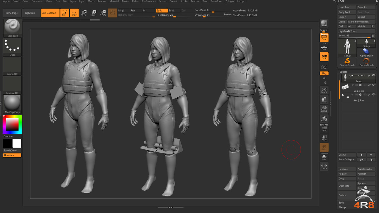 Joseph Drust - ZBrush 4R8 3D Printing/Molding