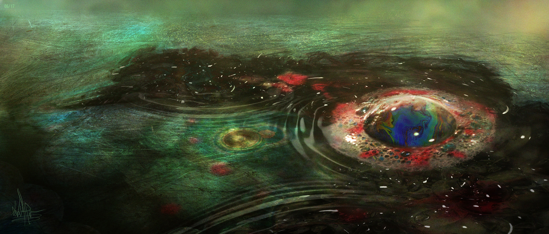 ArtStation - Alien Planet Environment : Slime Swamp