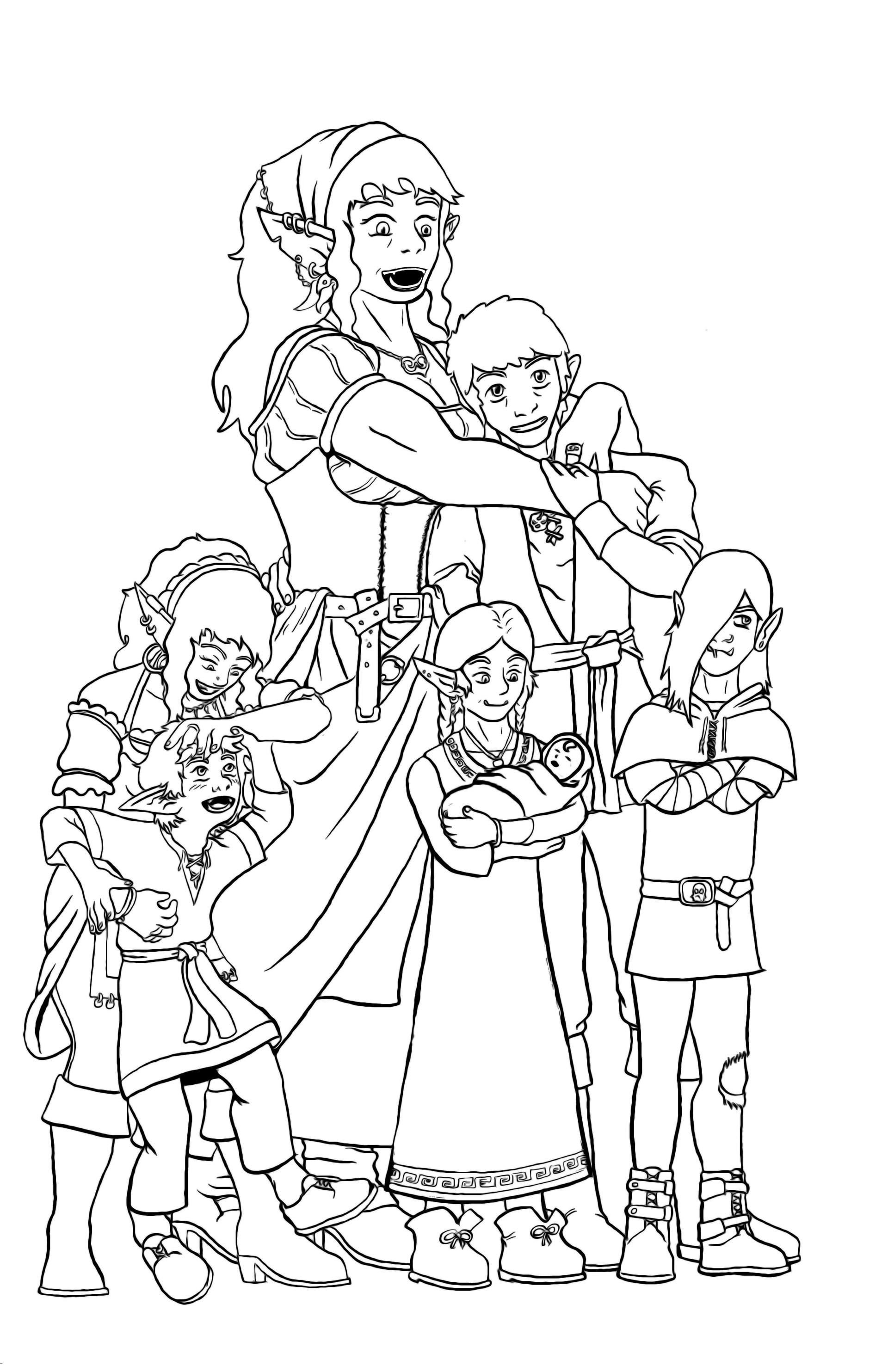 Jeffrey Cook - Half Orc Family