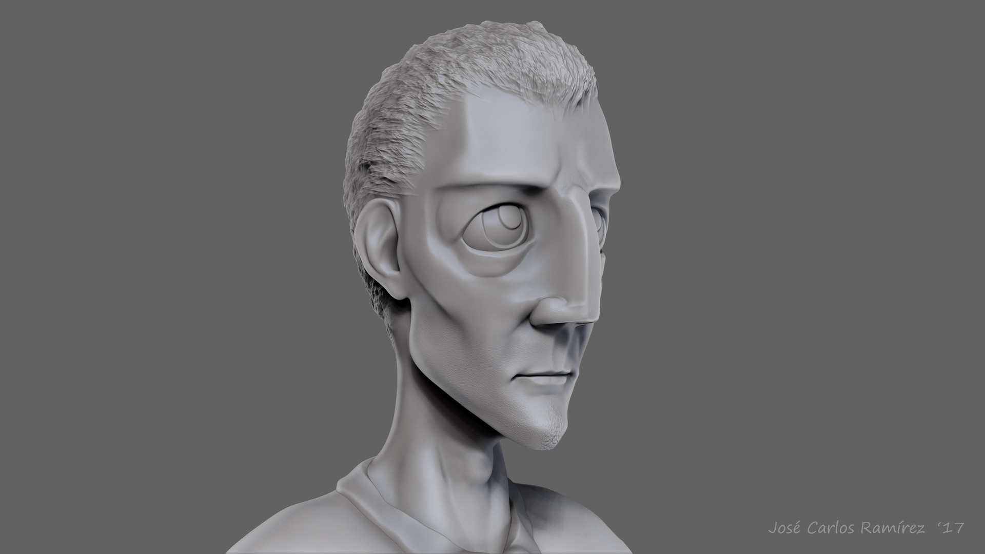 ArtStation - Cartoonish head sculpt