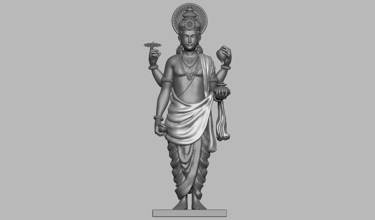 ArtStation - Dhanvantari God of Ayurvedas 3D printable Model