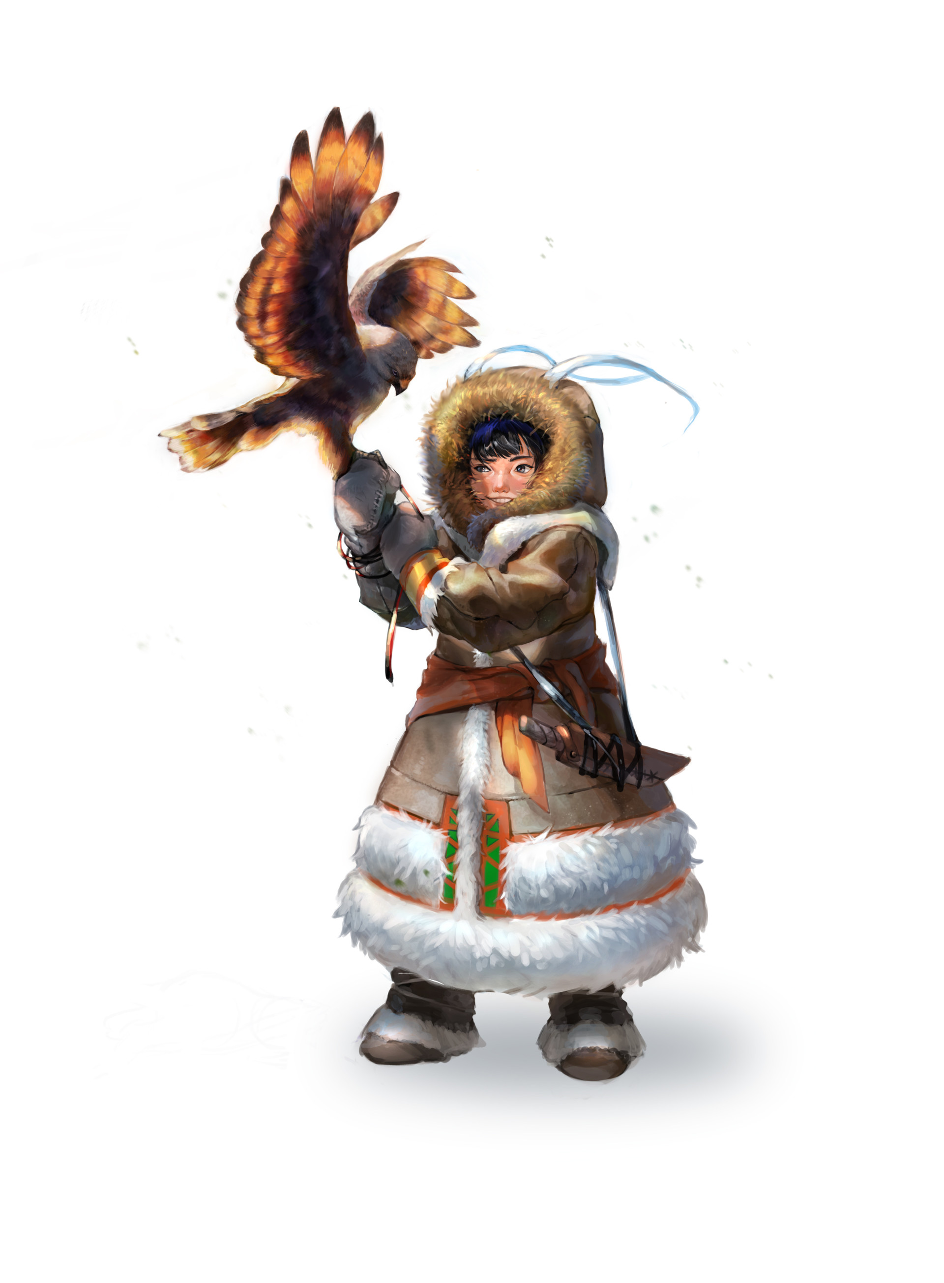 ArtStation - a falcon hunter