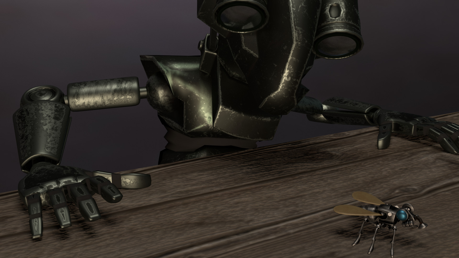 ArtStation - Robot and fly