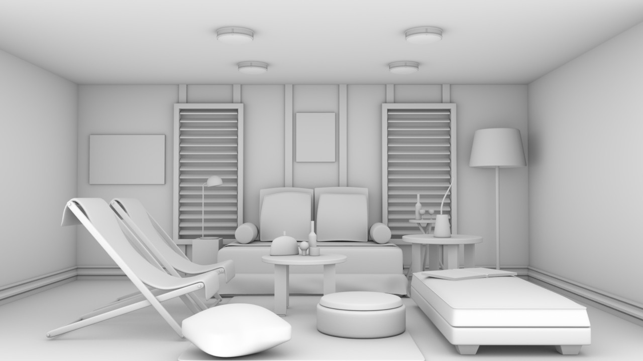 Matheus Ferreira - WIP Scenes 2-4 (Clay Render)