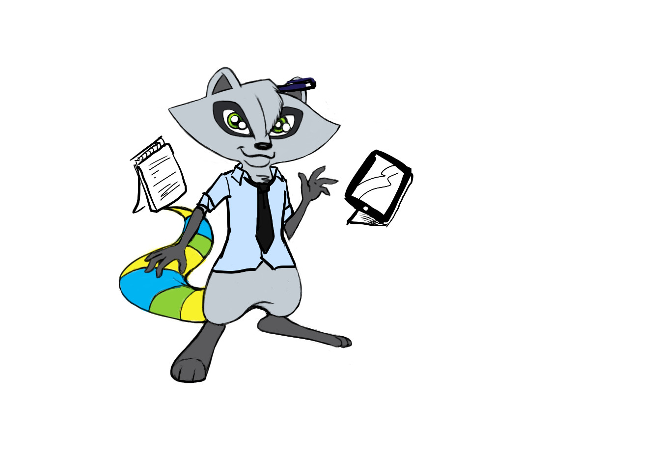 Angela Goulene - TCI's Ticki the Racoon (Company Mascot)