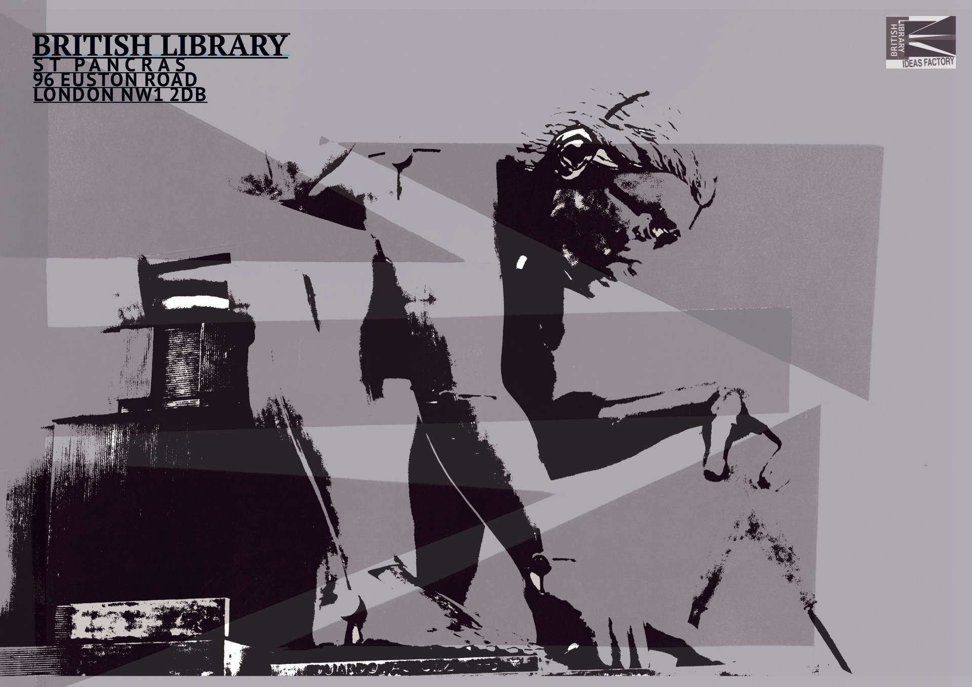 Jeremy Sawyer - Broadsheet for the British Library and Logo